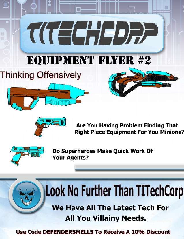 TITechCorp Flyer #2 - Tiger Paw Press | Champions | DriveThruRPG