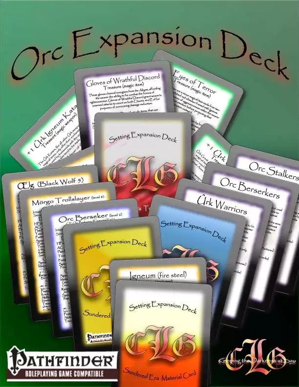 Orc Expansion Deck - CandleLight Games, LLC | RPG Resources | Expansion Decks | Expansion Decks ...