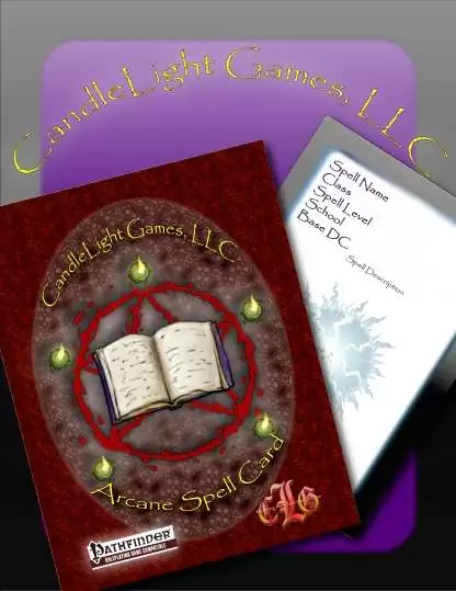 Illustrated Arcane Spell Cards - CandleLight Games, LLC | Bard Spell ...