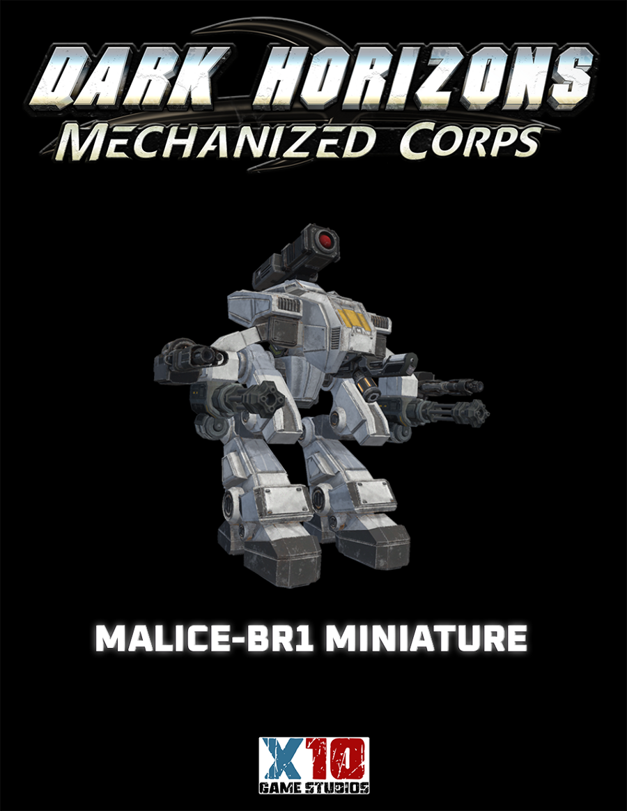 Malice MC Miniature and Datasheet - X10 Game Studios | DHMC | DriveThruRPG