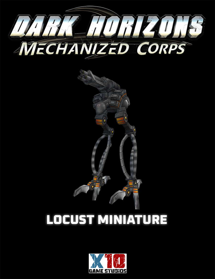 Locust MC Miniature and Datasheet - X10 Game Studios | DHMC | DriveThruRPG