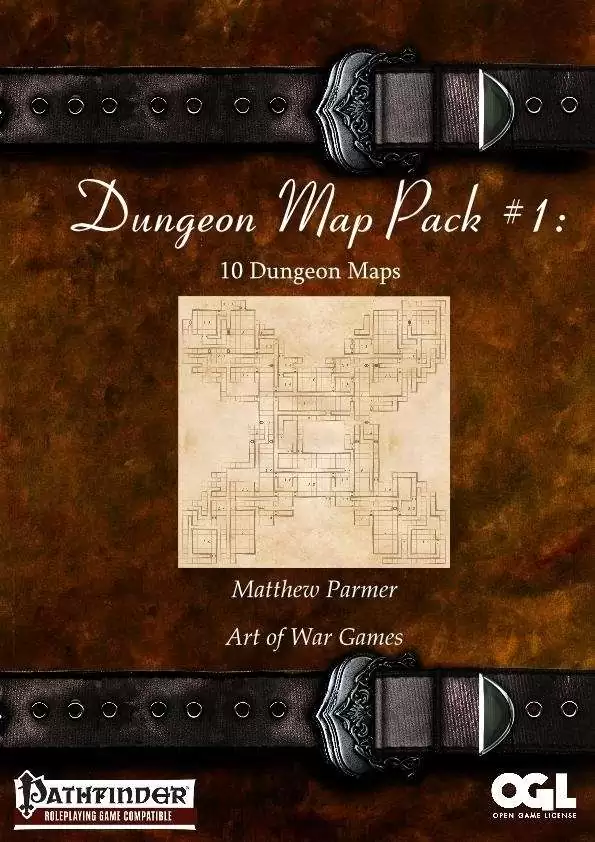 Dungeon Map Pack #1: 10 Dungeon Maps - Art of War Games | DriveThruRPG