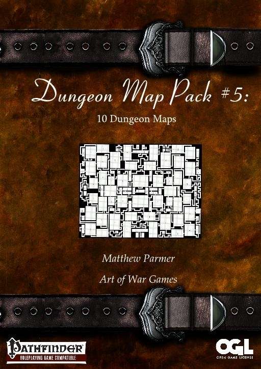 Dungeon Map Pack #5: 10 Dungeon Maps - Art of War Games | DriveThruRPG