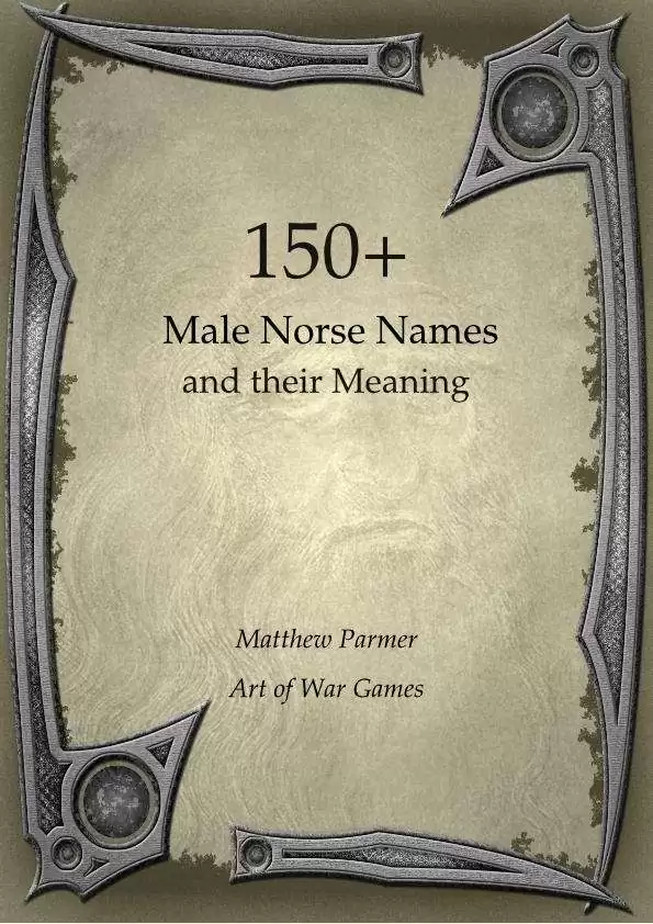 150+ Male Norse Names and Their Meaning - Art of War Games | "100 ...