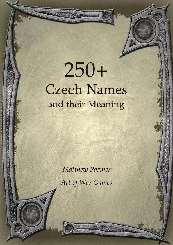 250+ Czech Names and Their Meaning - Art of War Games | "100" Books ...