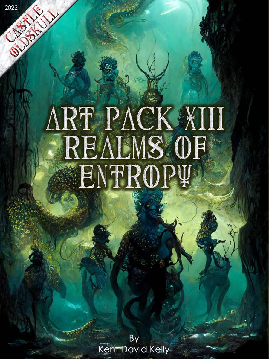 Oldskull Art Pack XIII: Realms of Entropy (AI Generated) - Kent David Kelly | Oldskull Art Packs ...