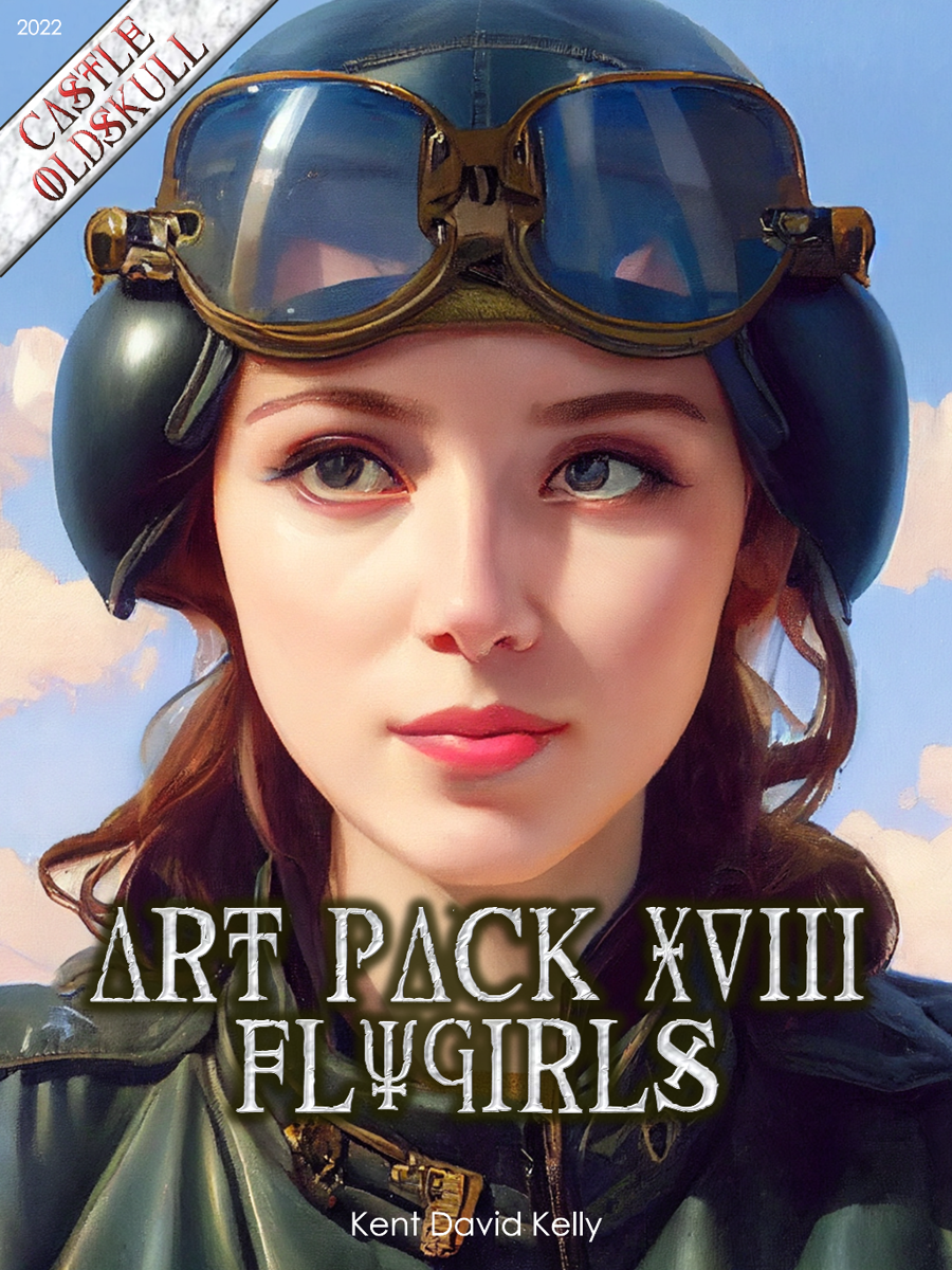 Oldskull Art Pack XVIII: Flygirls (Premium) (AI Generated) - Kent David ...