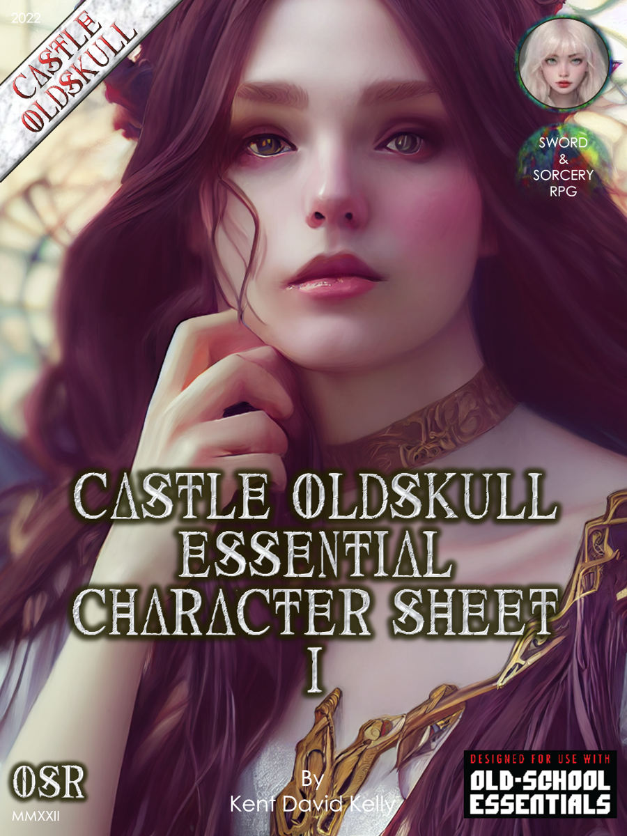 CASTLE OLDSKULL Essential Character Sheet ECS1 - Archetype I MORRIGAN ...