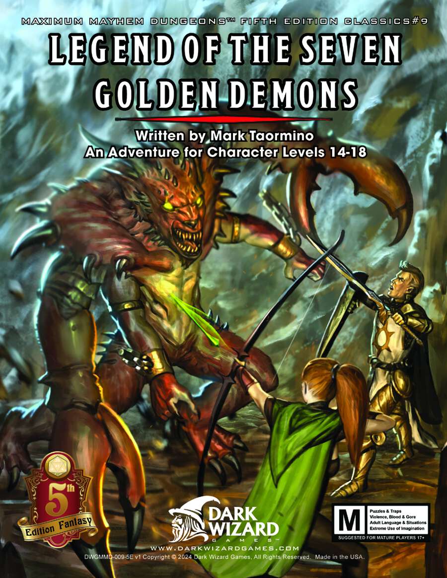 Legend of the Seven Golden Demons 5E - Dark Wizard Games | DriveThruRPG