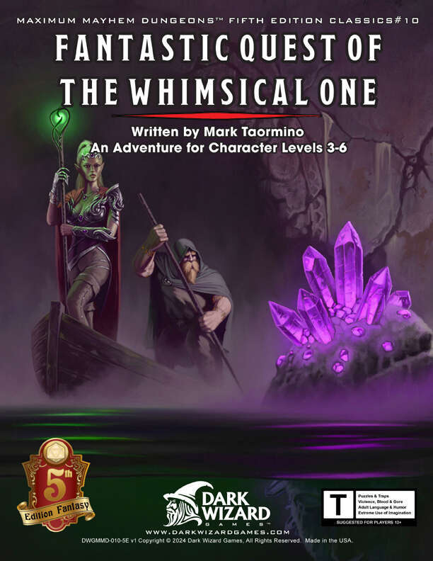 Fantastic Quest of the Whimsical One 5E - Dark Wizard Games | DriveThruRPG