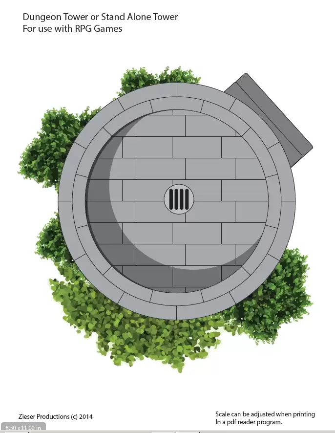 Brick Dungeon Tower - Zieser Productions | DriveThruRPG