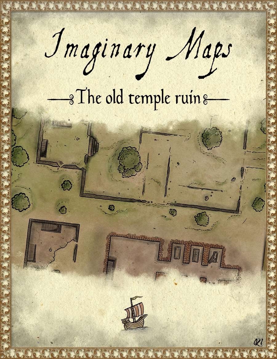 The old Temple ruin - Imaginary maps | DriveThruRPG