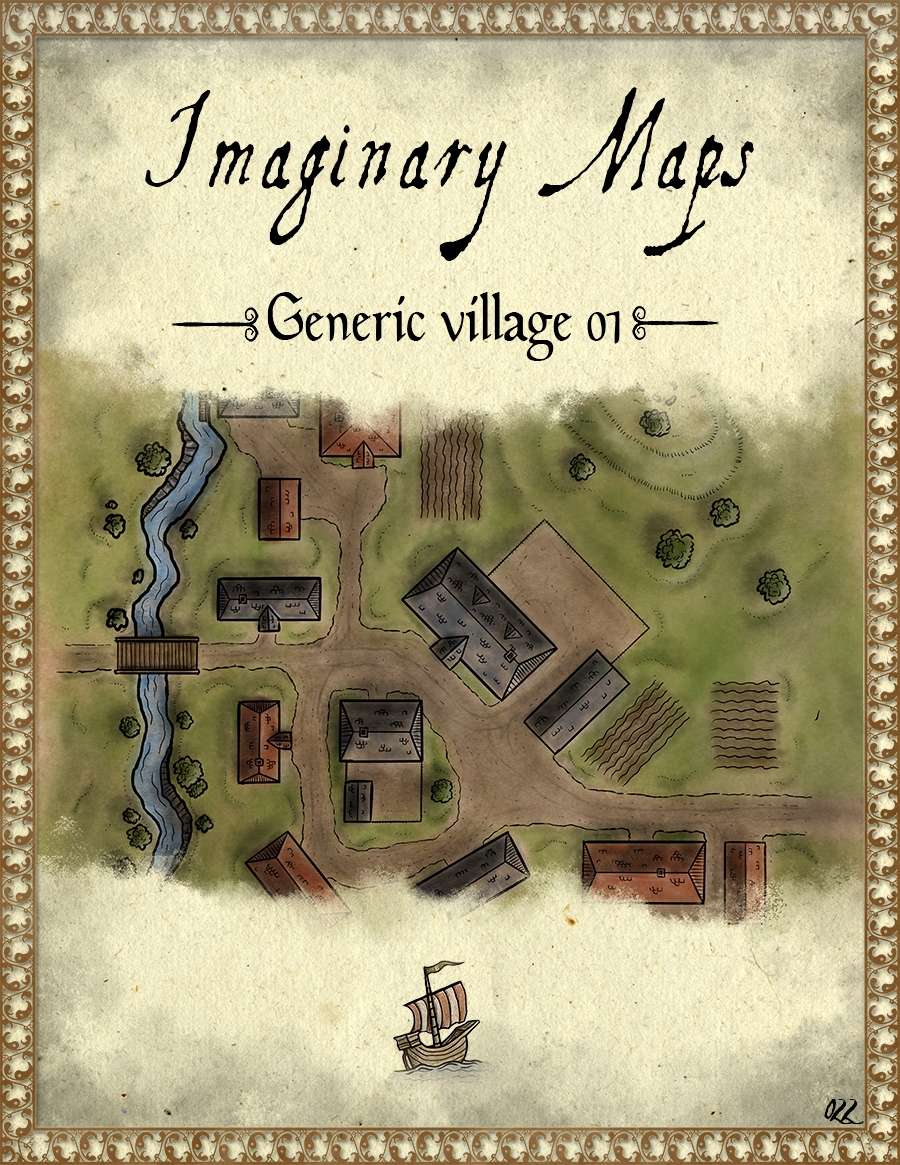 Generic village 1 - Imaginary maps | DriveThruRPG