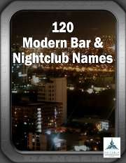 120 Modern Bar & Nightclub Names - Polgarus Games | DriveThruRPG