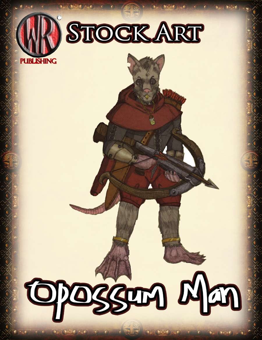 Stock Art: Opossum Man - Wayward Rogues Publishing | DriveThruRPG