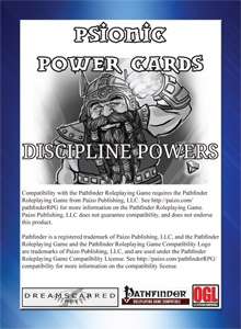 Psionic Power Cards: Discipline Powers - Dreamscarred Press ...