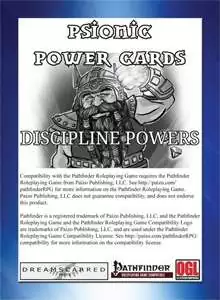 Psionic Power Cards: Discipline Powers - Dreamscarred Press ...