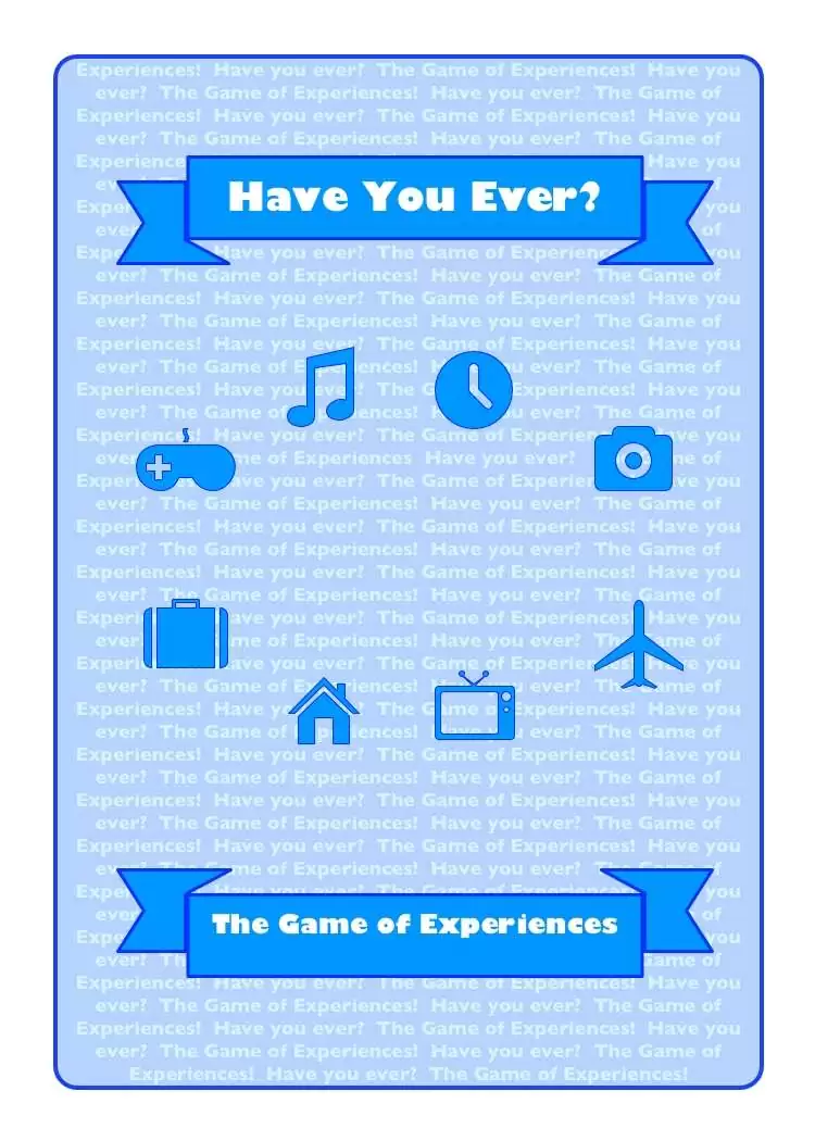 Have You Ever? The Game of Experiences - Big Sun English | DriveThruRPG