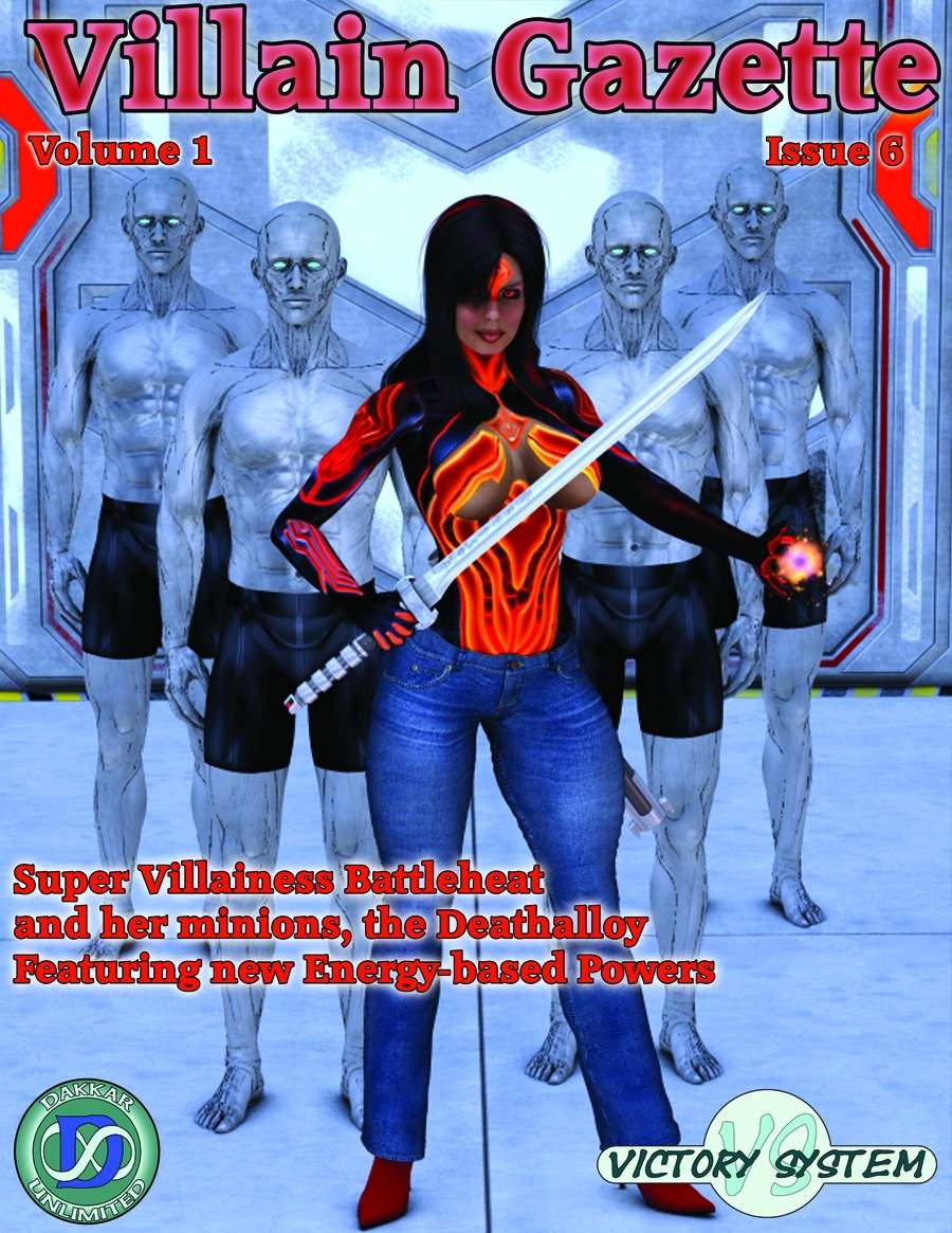 Villain Gazette, Volume 1, Issue 6 - Dakkar Unlimited | DriveThruRPG