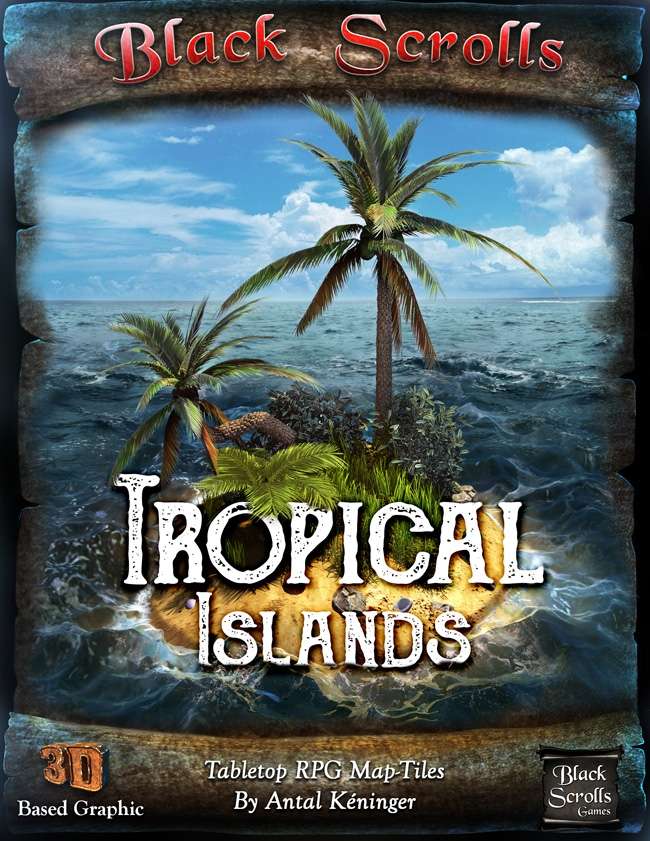 Tropical Islands - Map-Tile Set - Black Scrolls Games | Map-Tiles ...