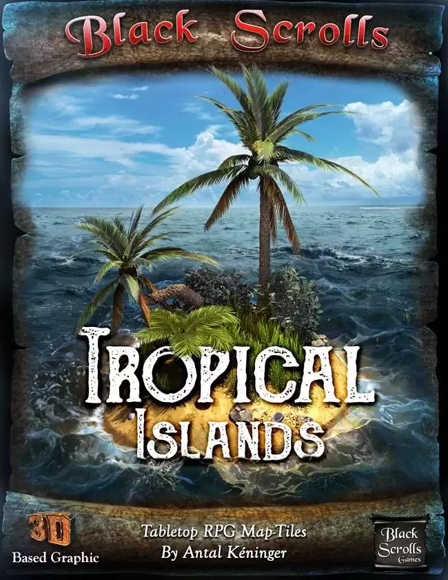 Tropical Islands - Map-Tile Set - Black Scrolls Games | Map-Tiles ...