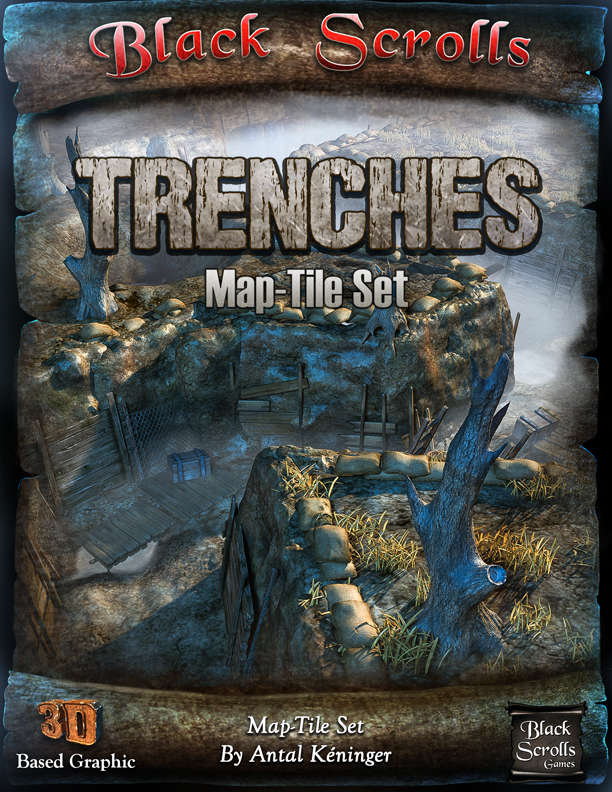 Trenches - Map-Tile Set - Black Scrolls Games | Map-Tiles | DriveThruRPG
