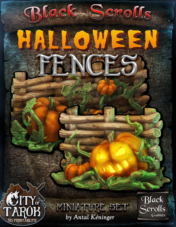 BSG Miniatures - Halloween Fences - Black Scrolls Games | 3D Print ...