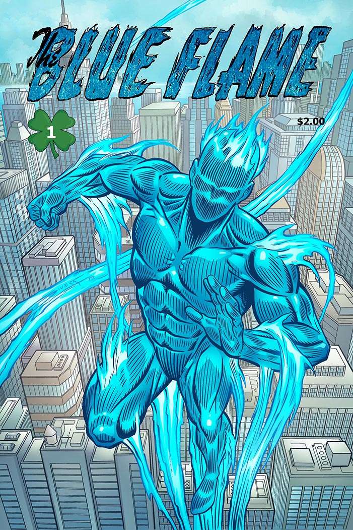 Blue Flame #1a COLOR - Lucky Comics | DriveThruRPG