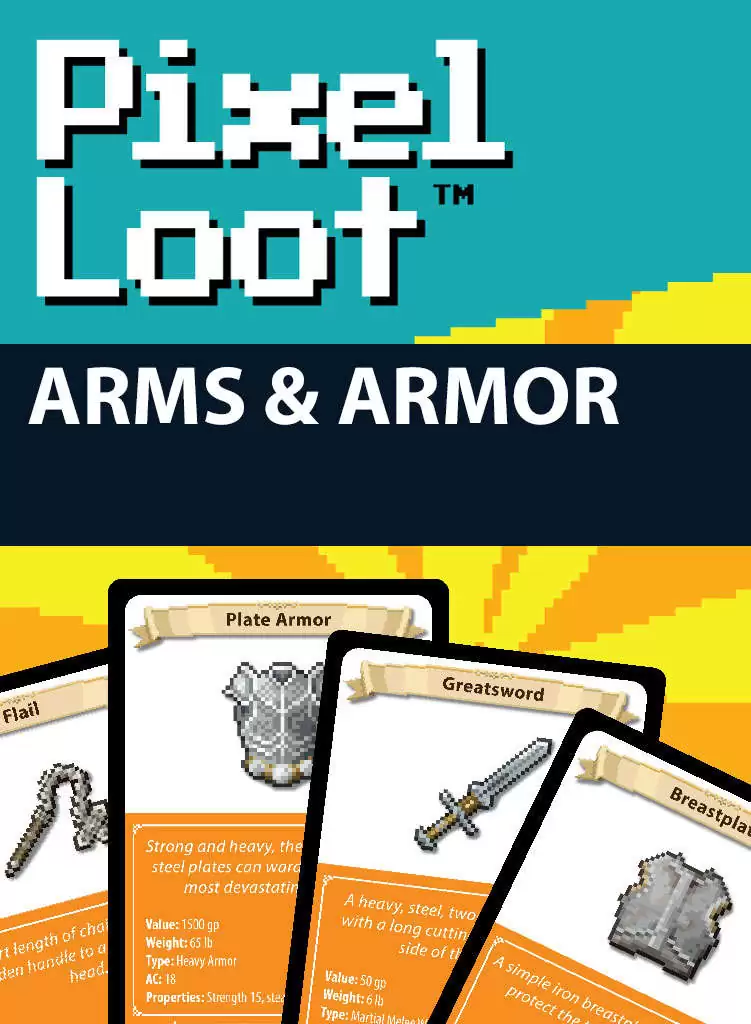 Pixel Loot - Arms & Armor - Endymion Games | Pixel Loot | DriveThruRPG