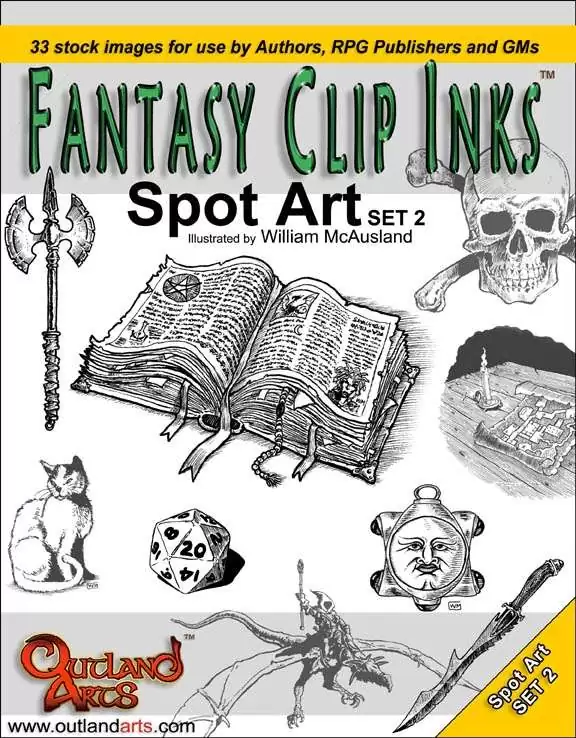 Fantasy Clip Inks:: Spot Art set 2 - Outland Arts | Fantasy Clip Inks ...