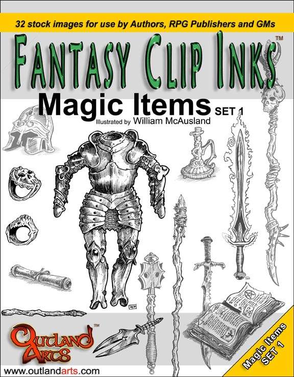 Fantasy Clip Inks:: Magic Items set 1 - Outland Arts | Fantasy Clip ...