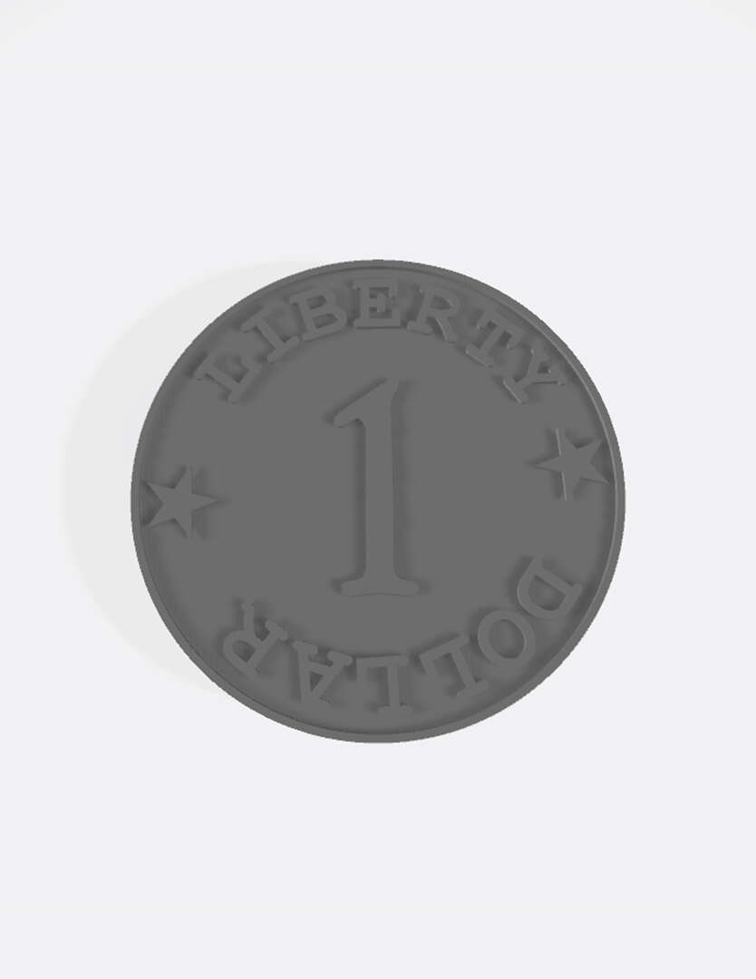 Game Tokens: Liberty One Dollar Coin - Blessed Machine | Tokens ...