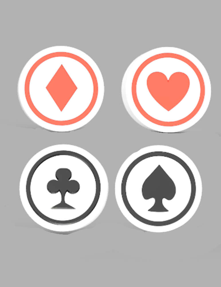 Game Tokens: Card Suits - Blessed Machine | Tokens | DriveThruRPG