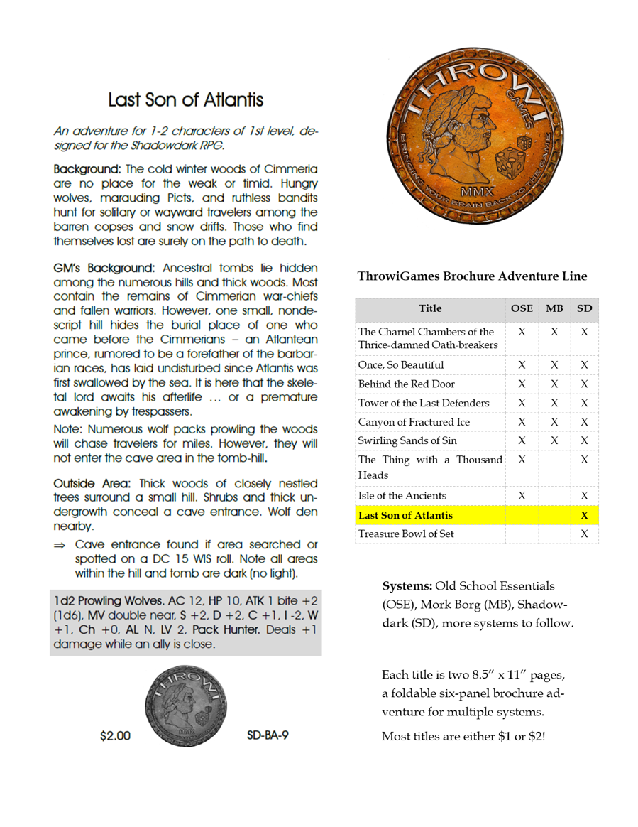 Last Son of Atlantis - SD-BA-9 - ThrowiGames | DriveThruRPG