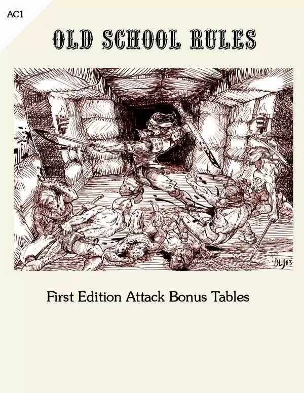 AC1 - First Edition Attack Bonus Tables - Jeremy Reaban | DriveThruRPG
