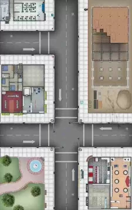 Modern Street Map - High Rock Press | DriveThruRPG