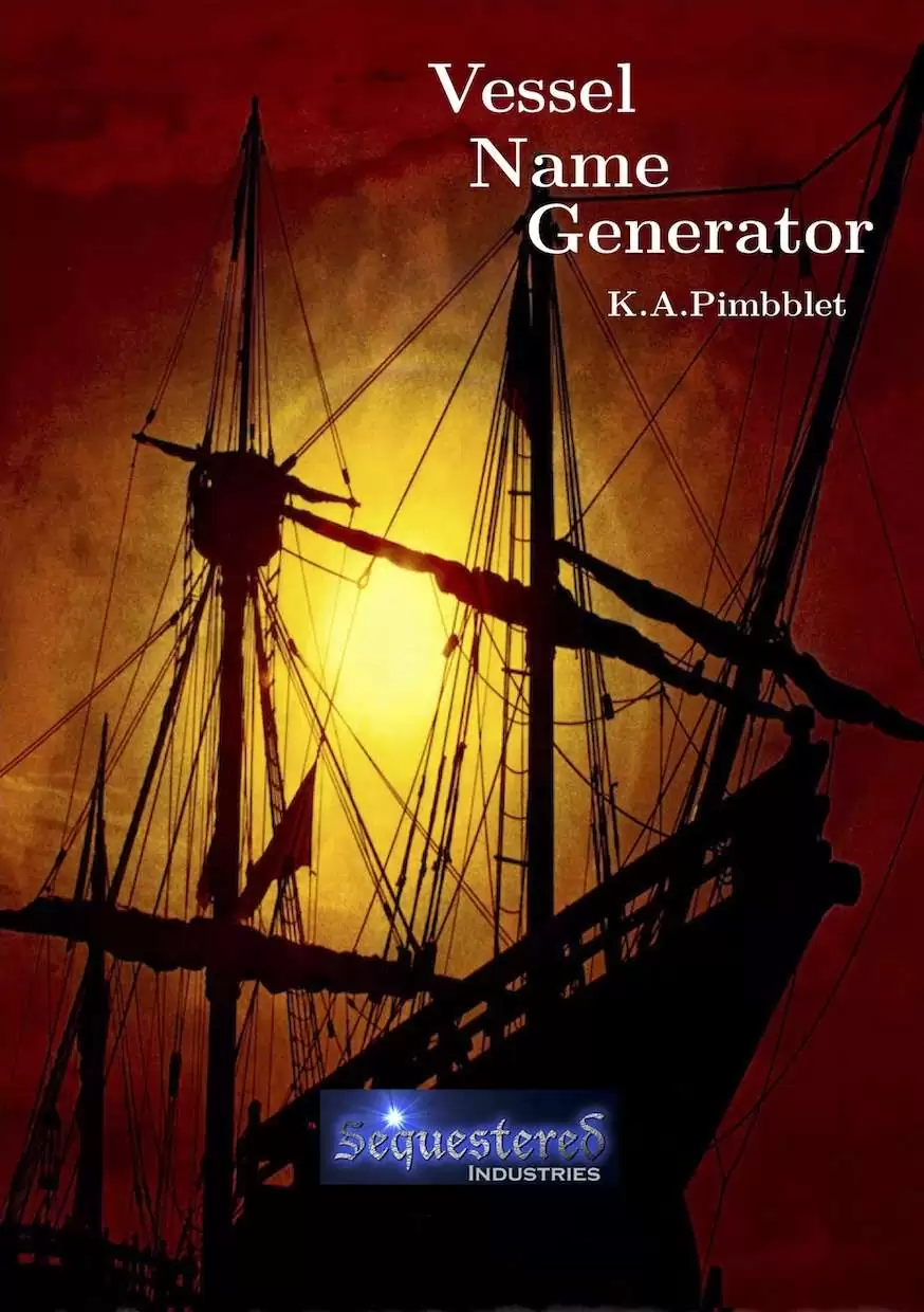 Vessel Name Generator - Sequestered Industries | DriveThruRPG