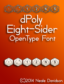 dPoly Eight-Sider OpenType Font - Pixel Games | DriveThruRPG