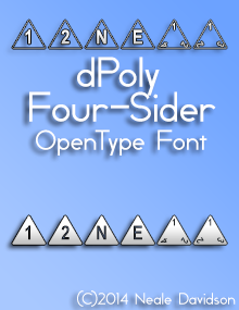 dPoly Four-Sider OpenType Font - Pixel Games | DriveThruRPG