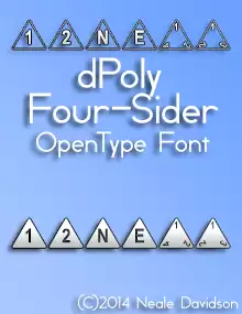dPoly Four-Sider OpenType Font - Pixel Games | DriveThruRPG