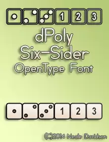 dPoly Six-Sider OpenType Font - Pixel Games | DriveThruRPG