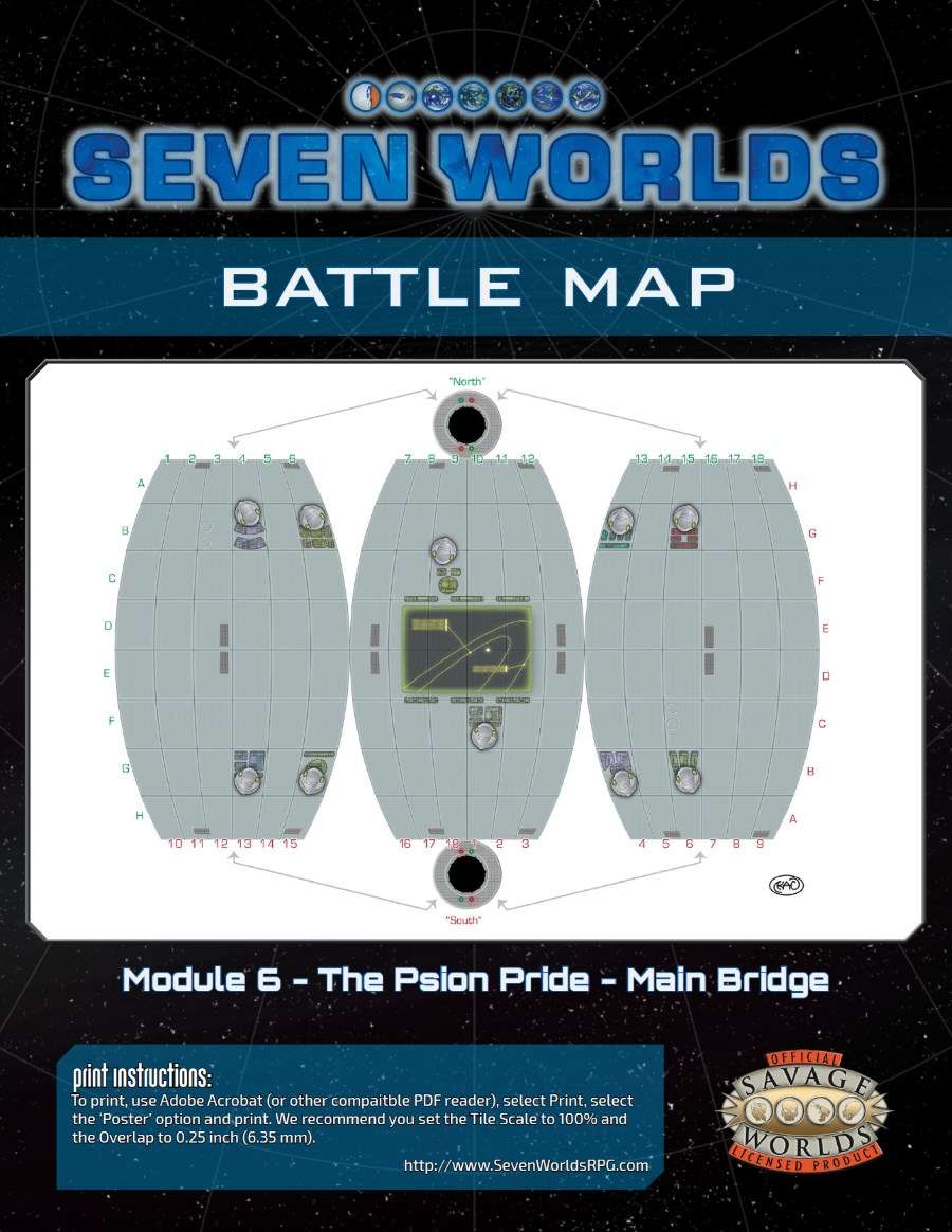 Seven Worlds Battlemap 11 - Spherical spaceship bridge - Intellistories ...