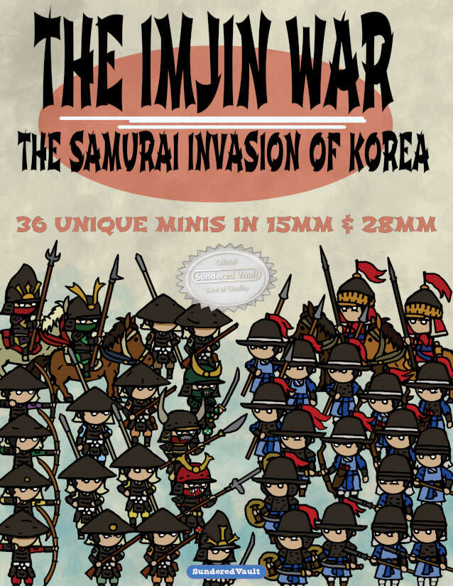 Imjin War: Samurai Invasion of Korea Miniatures - Samurai & Joseon 28mm ...