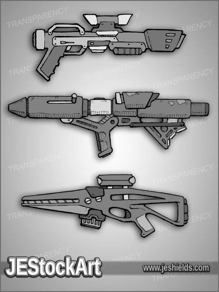 JEStockArt - SciFi - SciFi Weapon Pack 03 - HQG - Jeshields | SciFi ...