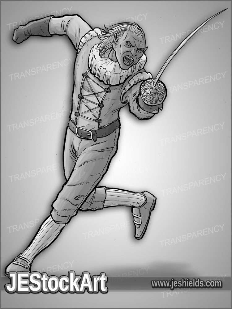JEStockArt - Fantasy - Elven Renaissance Fencer - GNB - Jeshields ...