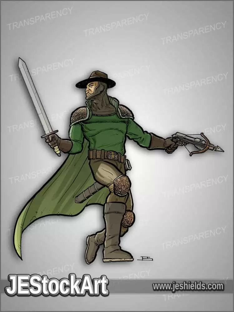 JEStockArt - Supers - Knight Themed Pulp Hero with Crossbow - CNB ...