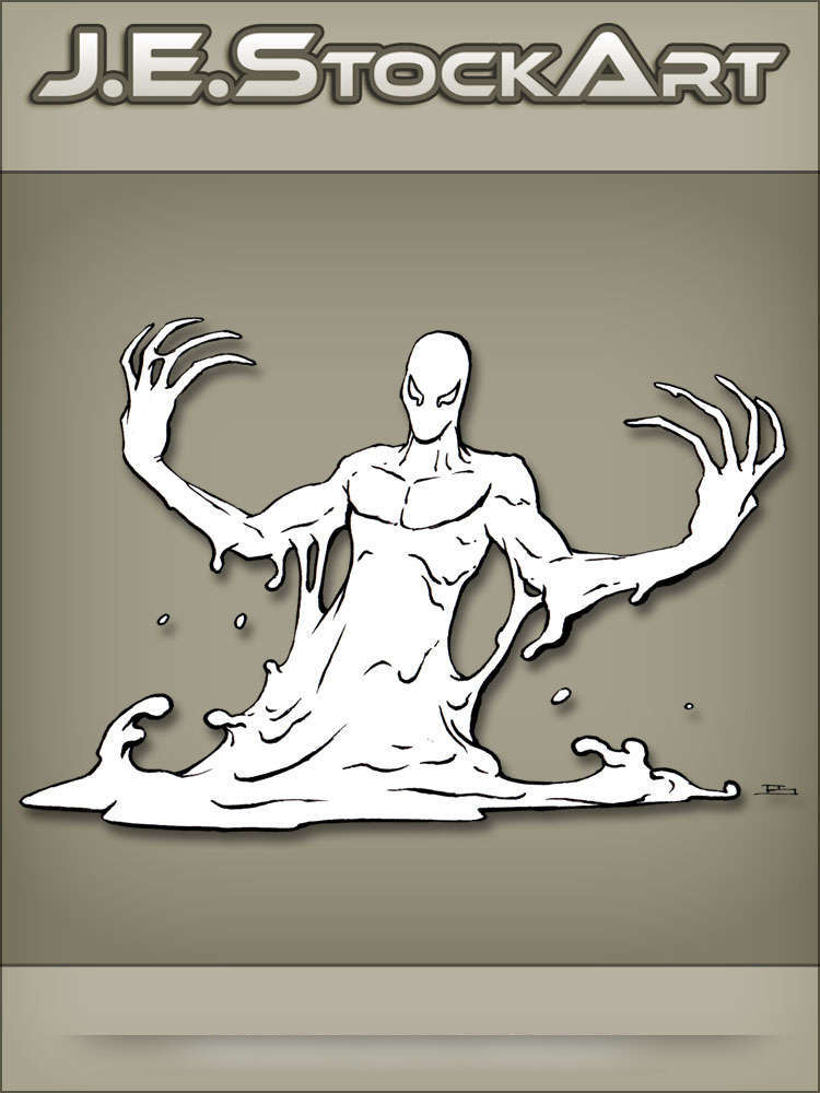 JEStockArt - Fantasy - Slime Elemental with Long Dripping Finger - LNB ...