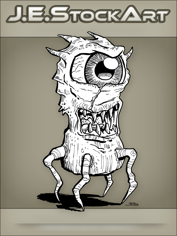 JEStockArt - Fantasy - One Eyed Creature With Legs - LNB - Jeshields ...
