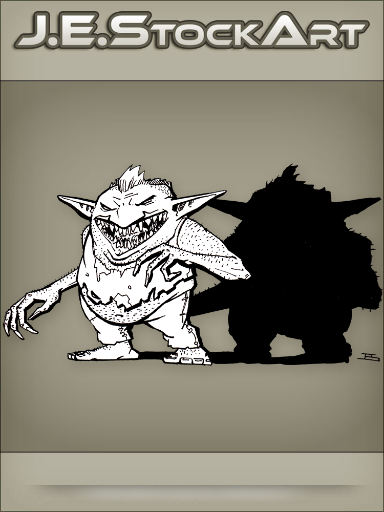 JEStockArt - Fantasy - Fat Goblin With Wicked Grin And Shadow - LNB ...