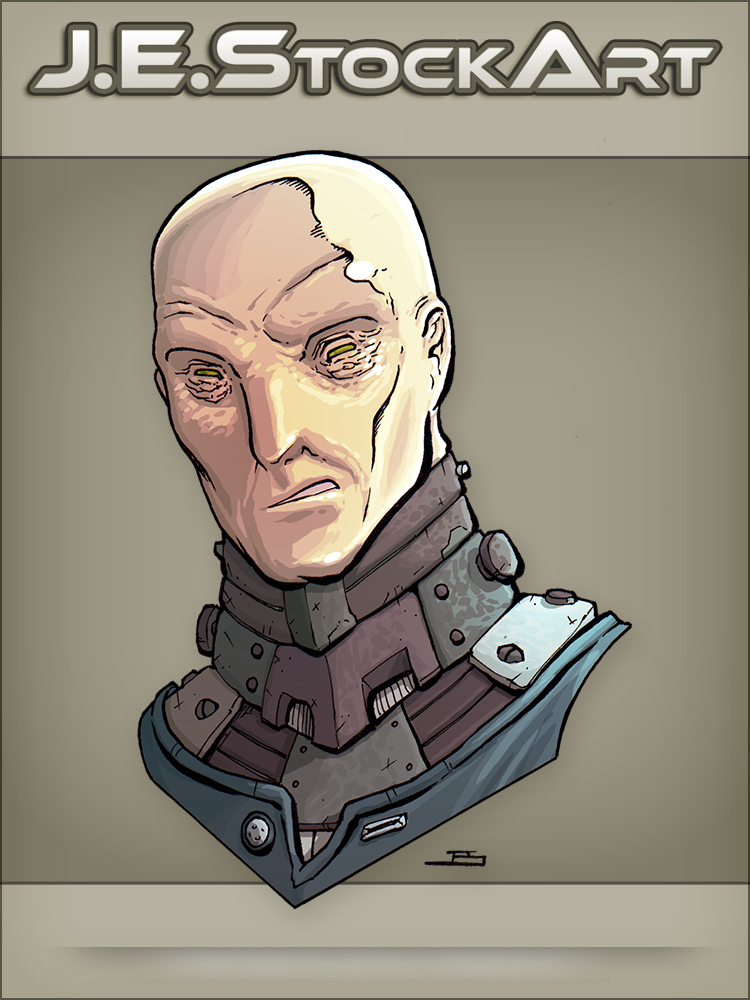 JEStockArt - SciFi - Albino Alien Overlord With Metal Neck - CNB ...